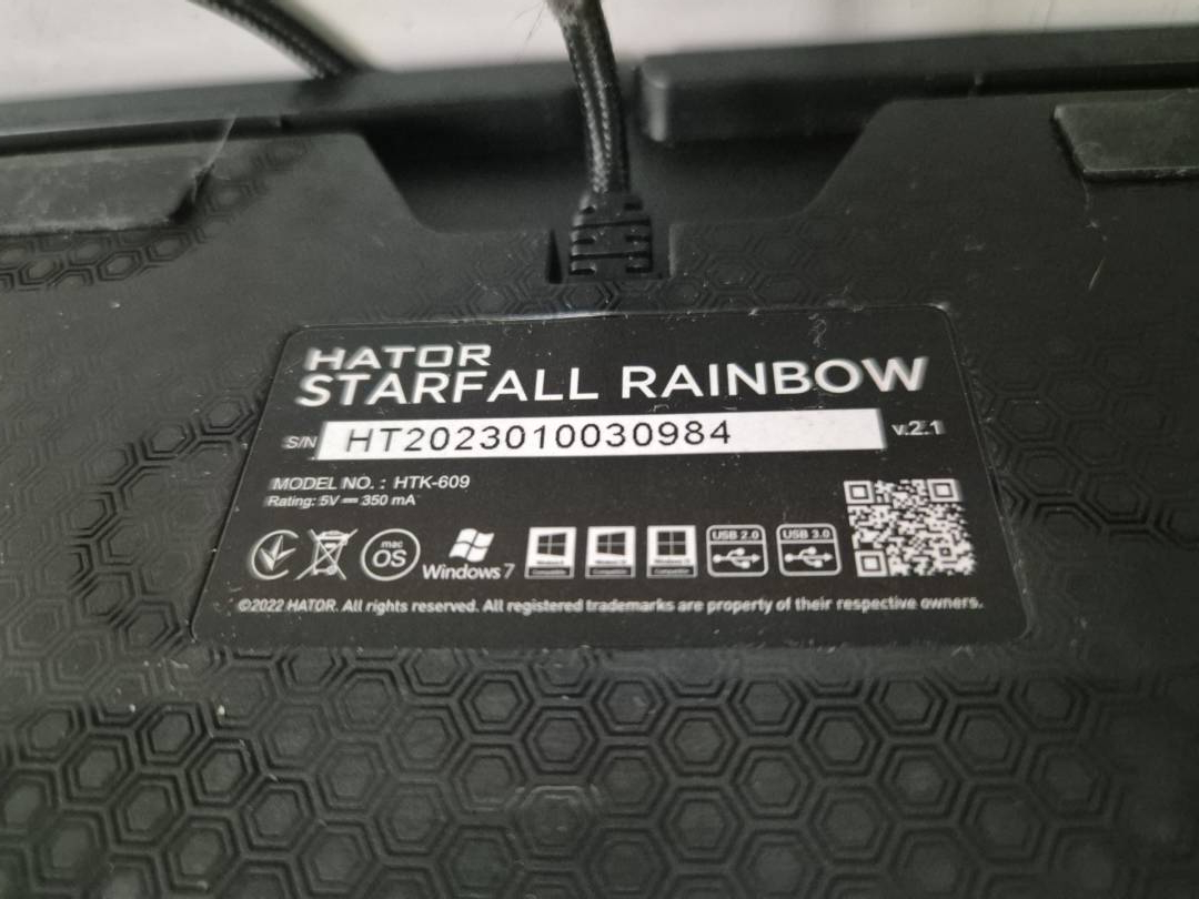 Купить Клавиатура Hator starfall rainbow origin 01-200414125 | Техноскарб